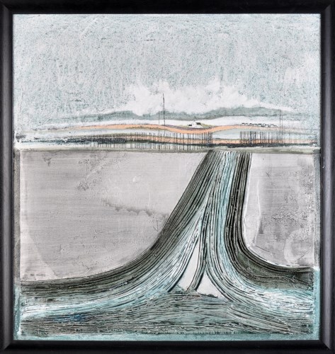 Lot 452 - Mike Haworth ''LANDSCAPE WITH ESTUARY''