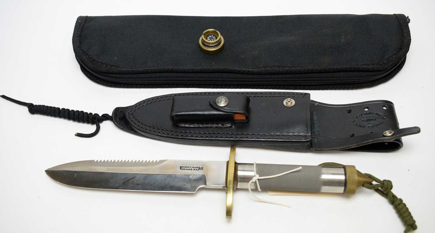 Lot 463 - A Randall Model 18 attack survival knife,