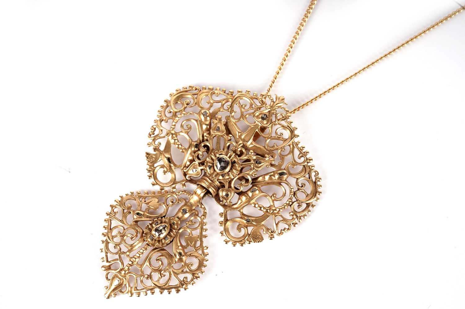 Lot 1070 - An 18th Century Spanish diamond and