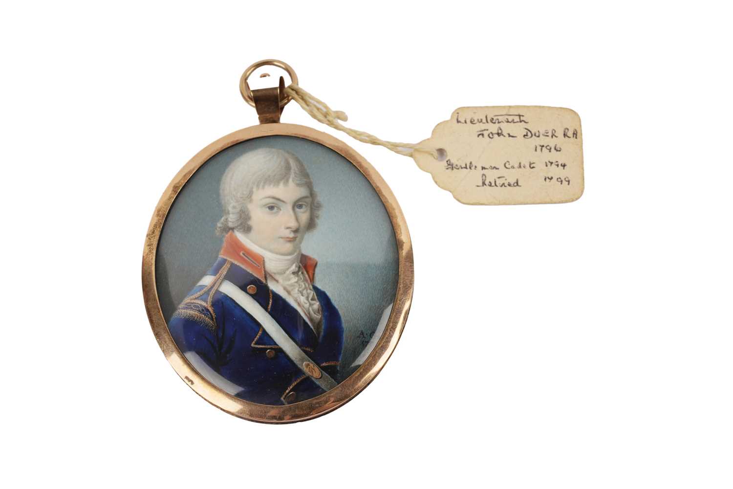 Lot 228 - Alexander Galloway - Portrait of Lieutenant