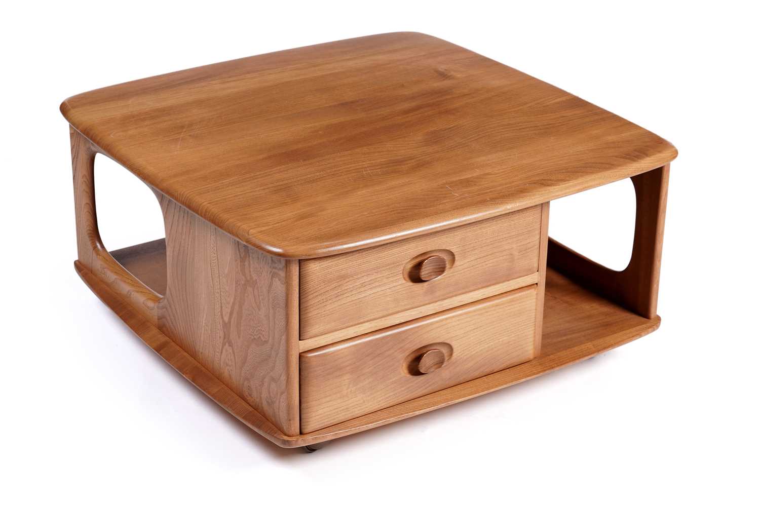 Lot 539 - Ercol: an elm ‘Pandora’ model 735 square top